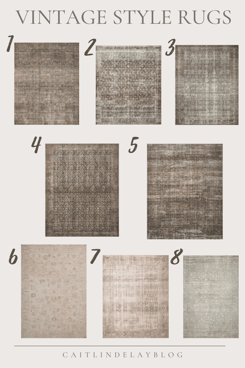 Best Vintage Style Rugs from Wayfair | Caitlin De Lay